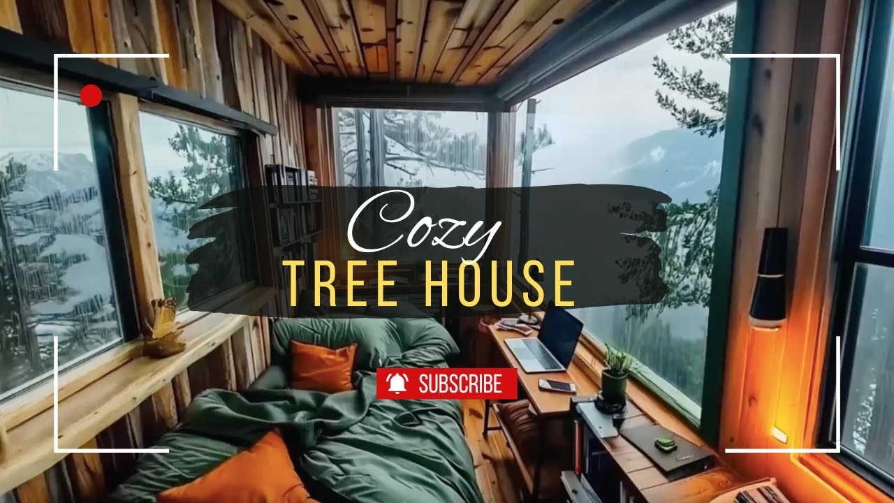 Cozy Treehouse in the Rain | Relaxing Ambience & Nature Sounds for ...