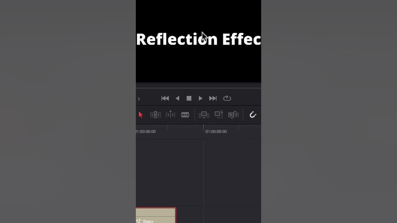 Text Reflection Effect in Davinci Resolve - YouTube