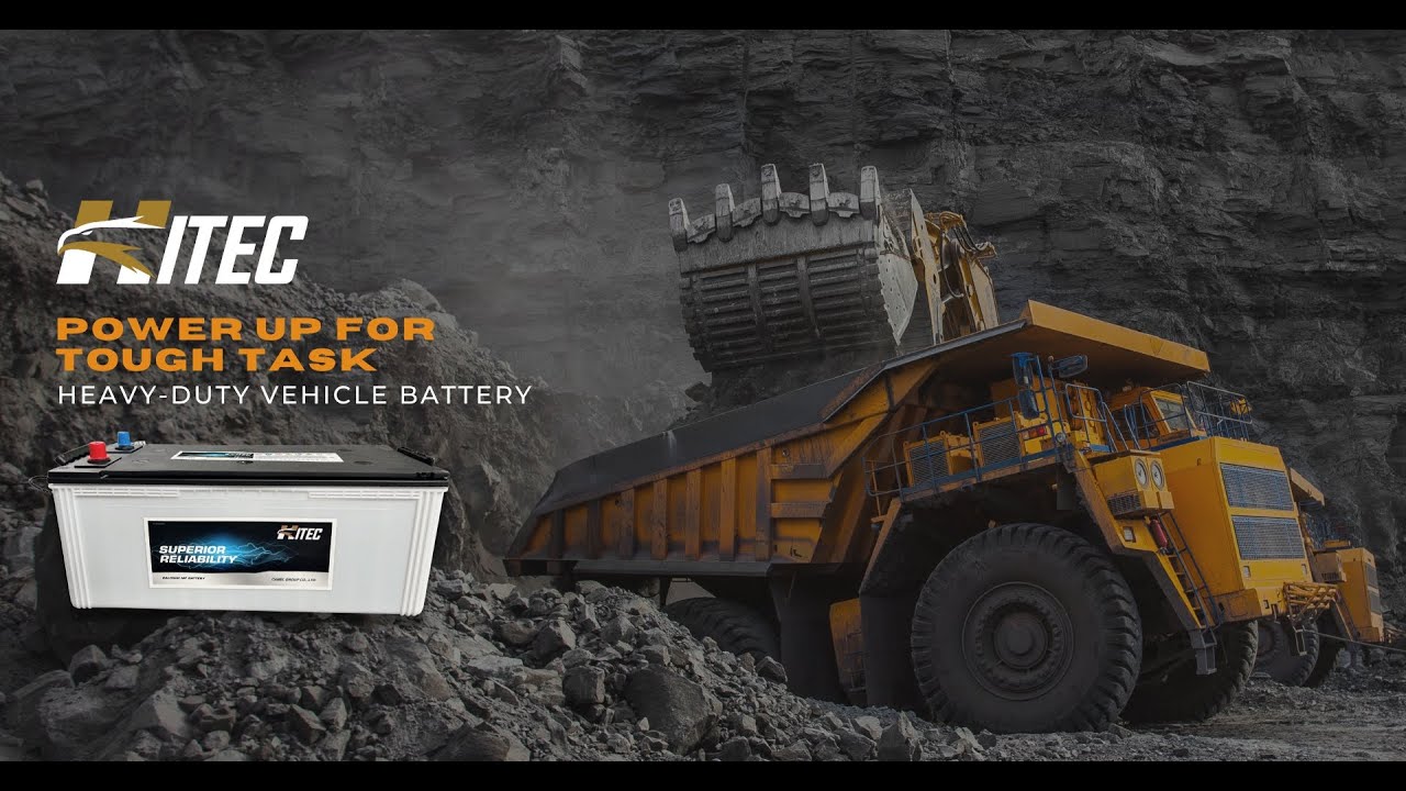 The first batch of Hitec heavy duty truck battery in Indonesia - YouTube