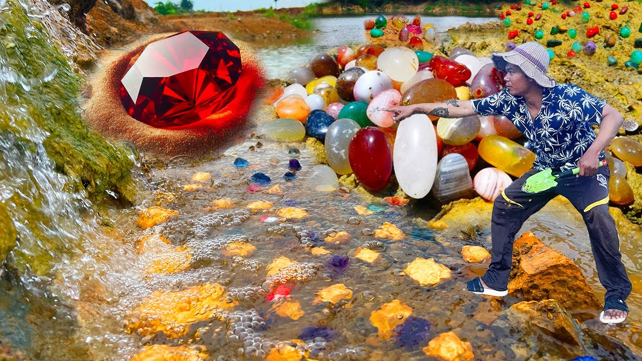 Amazing Mining a lot TREASURES GOLD - Skills Man Searching Gold Under ...