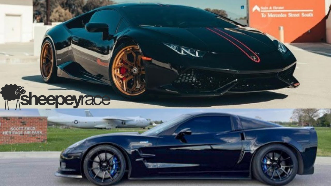 SHEEPY RACE BUILT LAMBO VS 1000HP C6 ZR1 + 2000HP GTR VS TURBO CAMARO ...