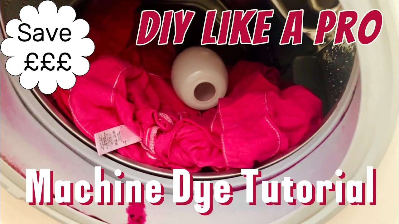 I Tried Machine Dyeing My Clothes At Home - YouTube
