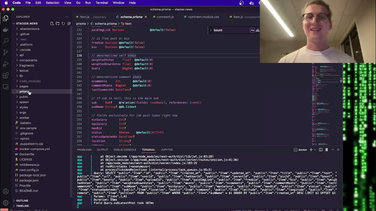 PlebDevs Livestream 1 (stacker.news codebase overview / how to run locally) - YouTube
