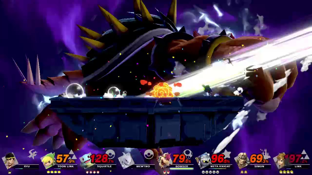 Super Smash Bros Ultimate 8 Player CPU Battle on Venom Omega Form - YouTube