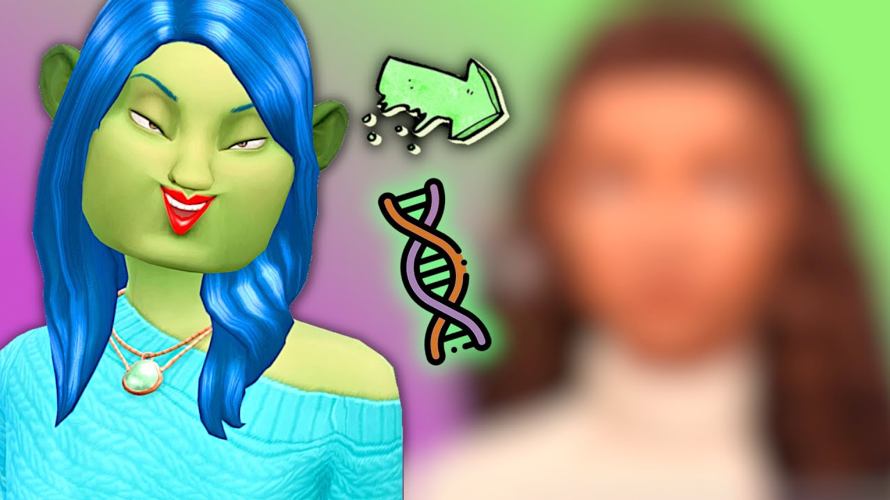 Breed OUT the WEIRD 👽 The Sims 4 CAS Playing With Genetics Challenge ...