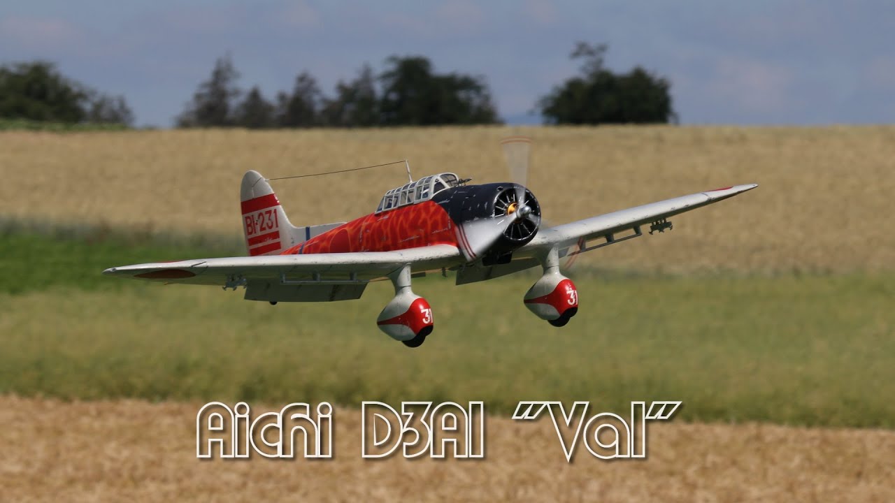FANTASTIC AICHI D3A1"tora tora tora" Huttwil 2018 - YouTube