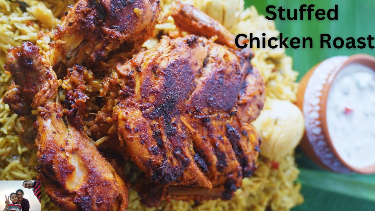 Stuffed Roast Chicken Recipe | Stuffed Whole Chicken Tandoori at home ...