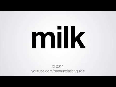 How to Pronounce Milk - YouTube