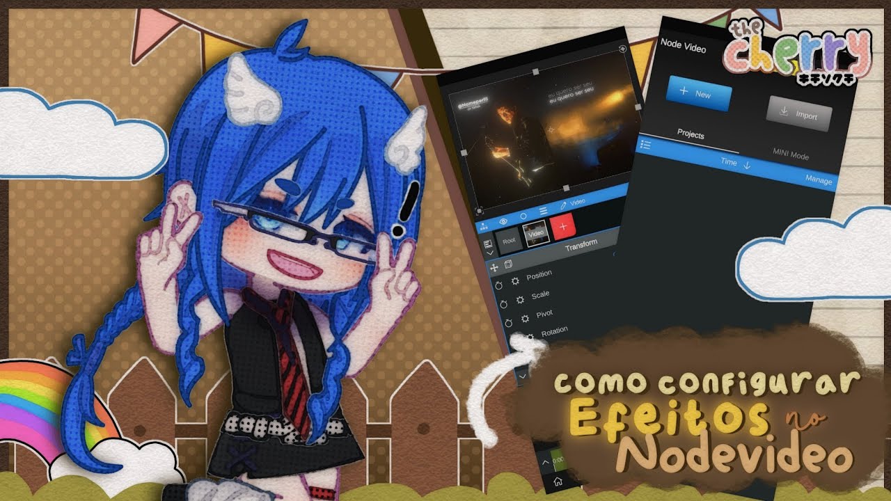 🦢 como CONFIGURAR efeitos no Nodevideo? // Parte 2 ☆ + mini "tuto" 🕯🌱 - YouTube