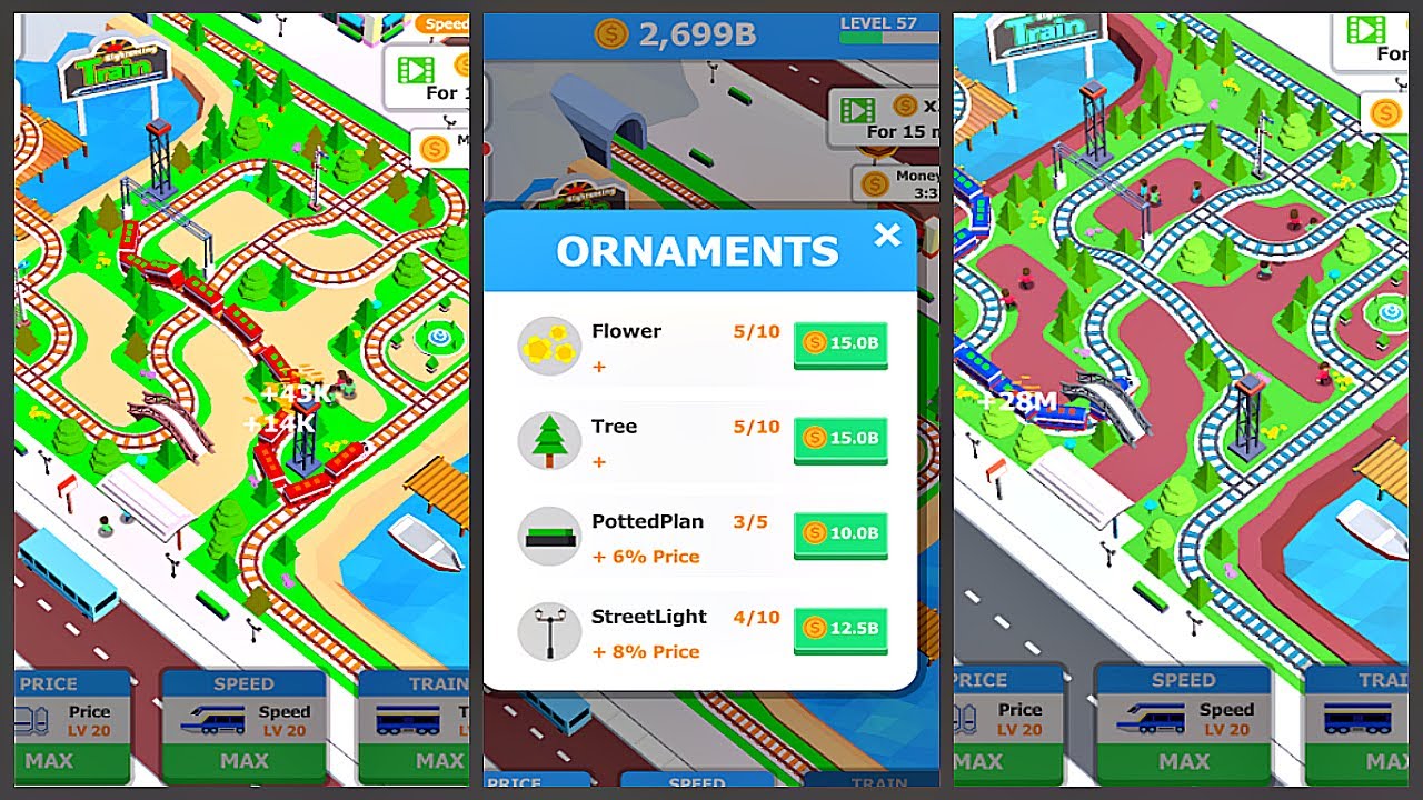 Idle Sightseeing Train - Game of Train Transport Gameplay - YouTube