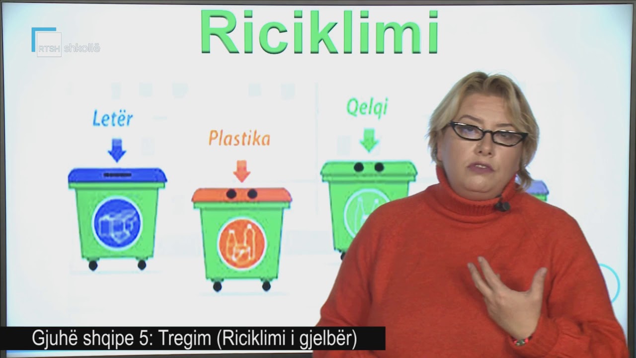 Gjuhë shqipe 5 - Tregim (Riciklimi i gjelbër) - YouTube
