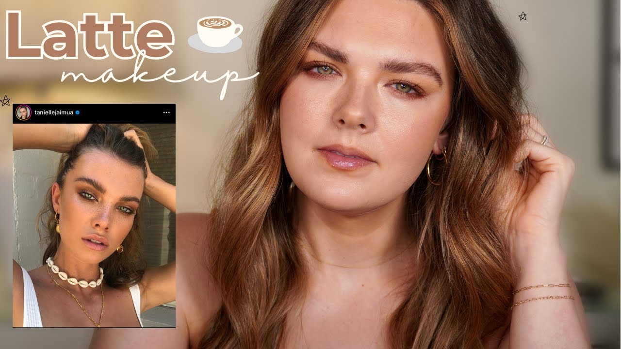 Recreating Latte Makeup ☕️ Sip & Makeup - YouTube