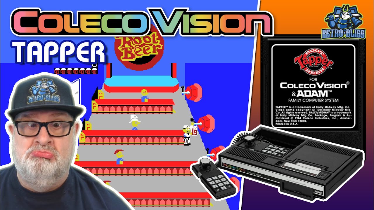 Let's Play ROOT BEER TAPPER- A COLECOVISION Console Classic! - YouTube
