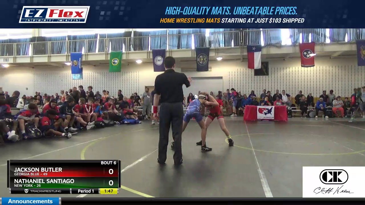 Mat 6 77 Jackson Butler Georgia Blue Vs Nathaniel Santiago New York ...