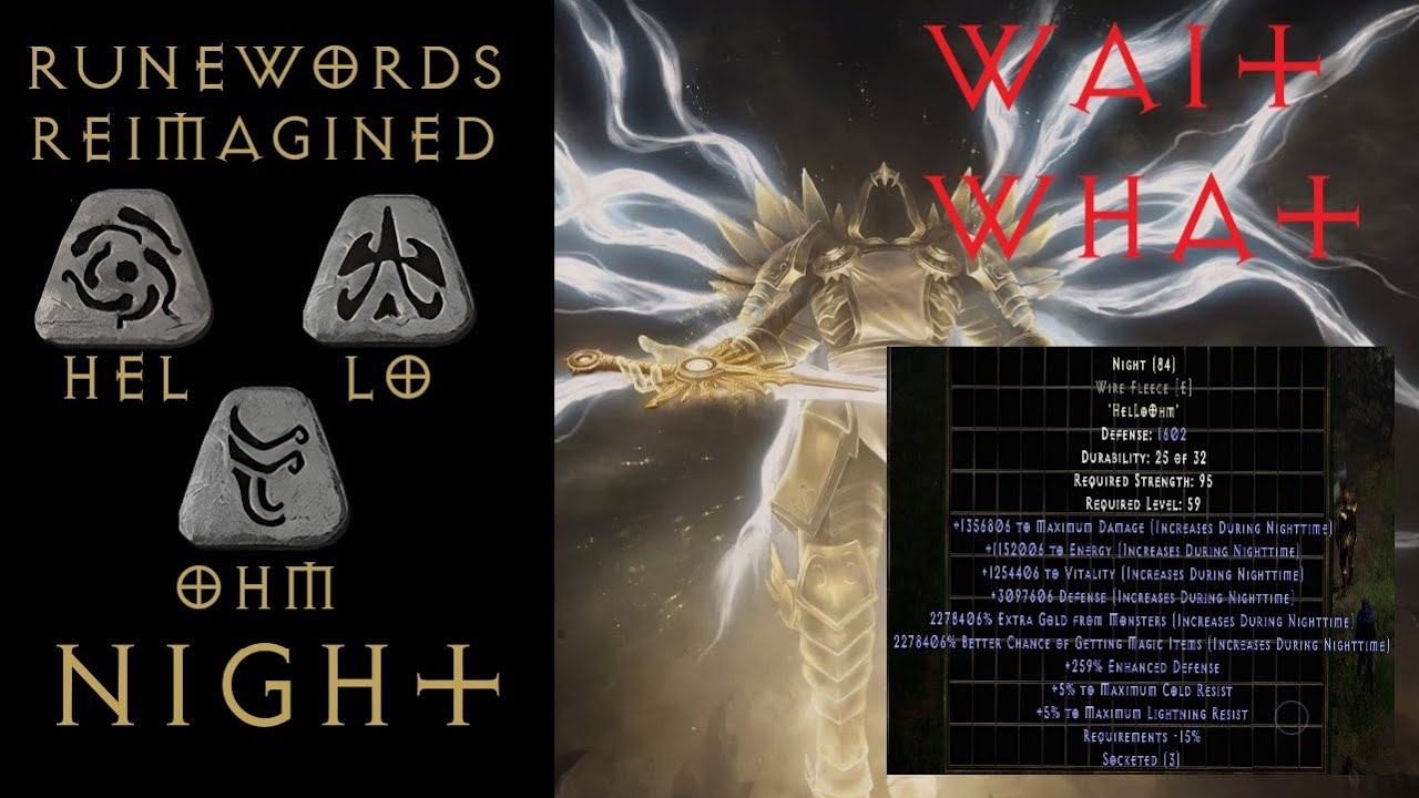 Runewords Reimagined Night does WHAT? - YouTube