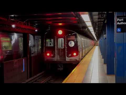 MTA New York City Subway: R179 A trains @ 14th St & 42nd St-PABT - YouTube