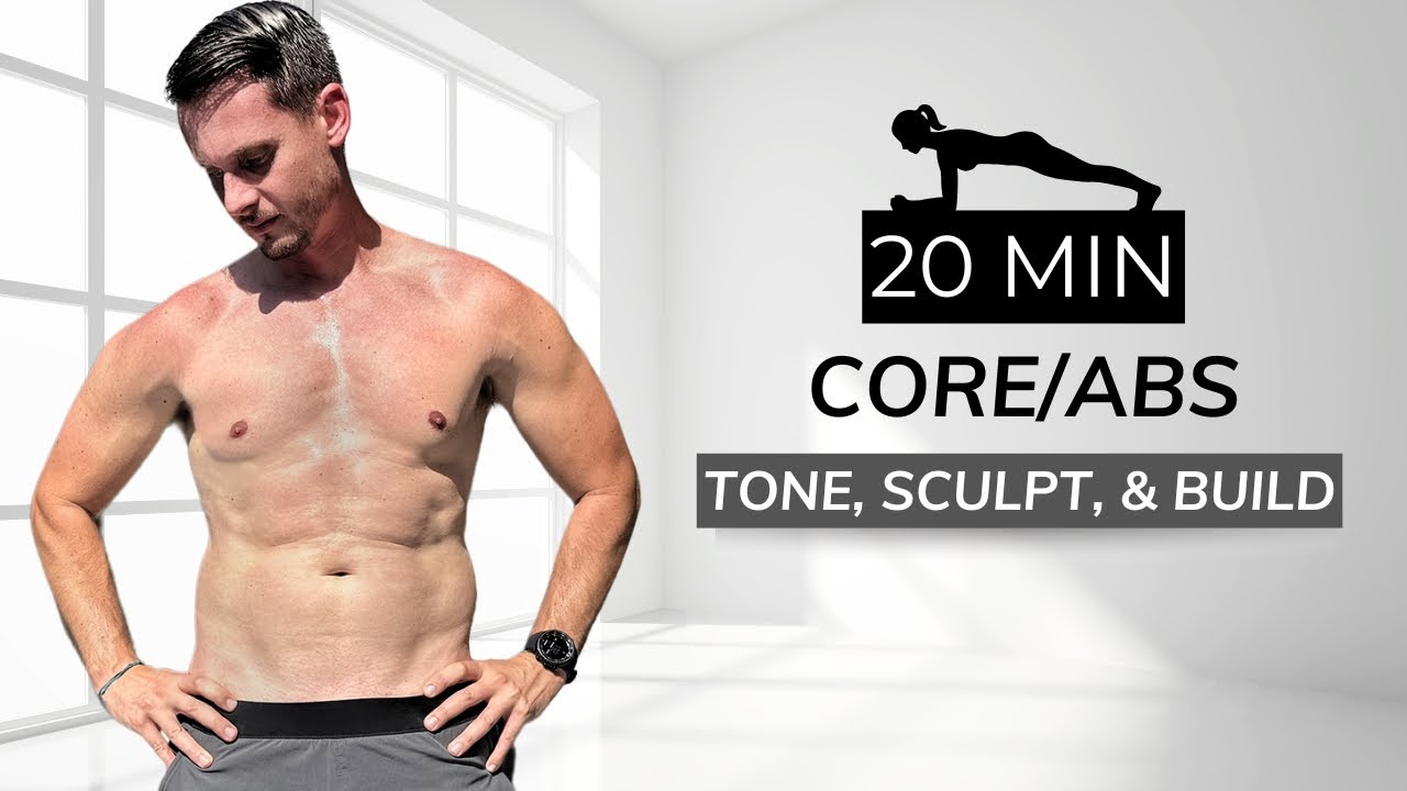 20 Min Daily Core & Abs Workout At Home | Tone, Sculpt, & Build - YouTube