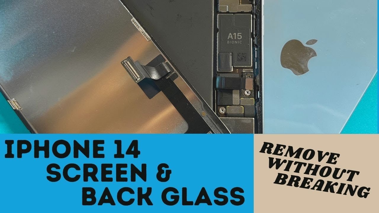 How to disassemble iPhone 14 without breaking - screen and back glass ...