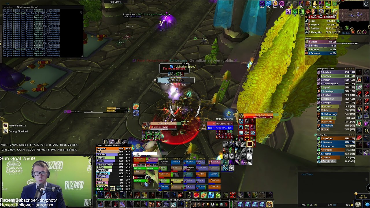 Mother Shahraz TBC Classic PTR Black Temple T6 Warrior Tank PoV - YouTube