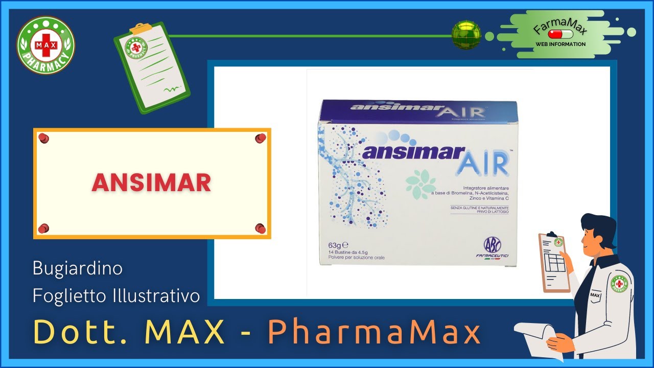 Cos'è il 💊 Farmaco ANSIMAR 🗺️ Foglietto Illustrativo Bugiardino 👔 ᗪᖇ ...