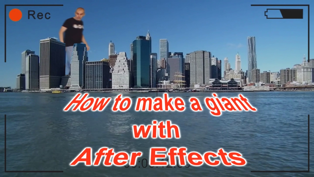 How to make a giant with After effects - YouTube