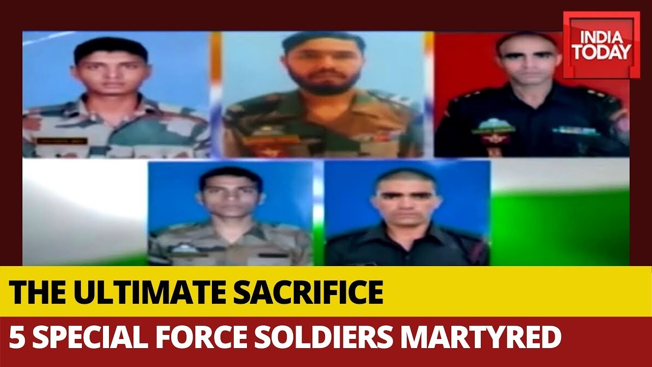 5 Indian Special Force Commandos Martyed In Kashmir Fighting Terrorists ...