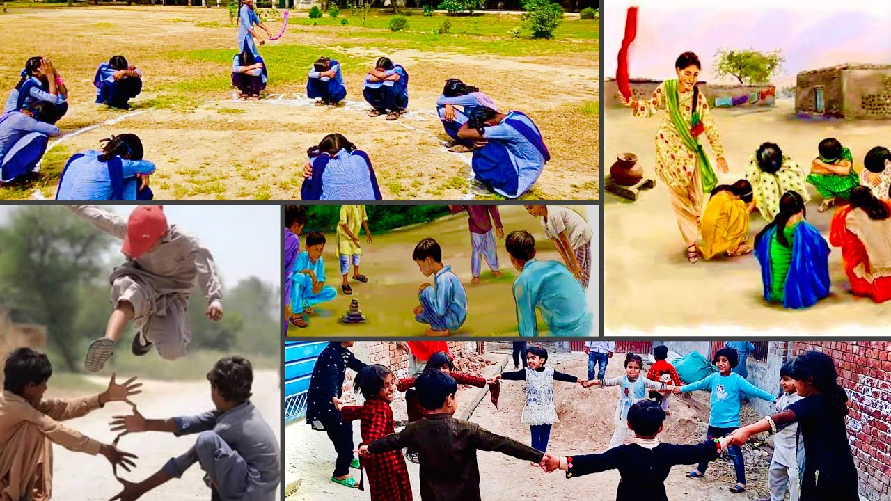 Rural life in punjab | children are plying old traditional village game ...