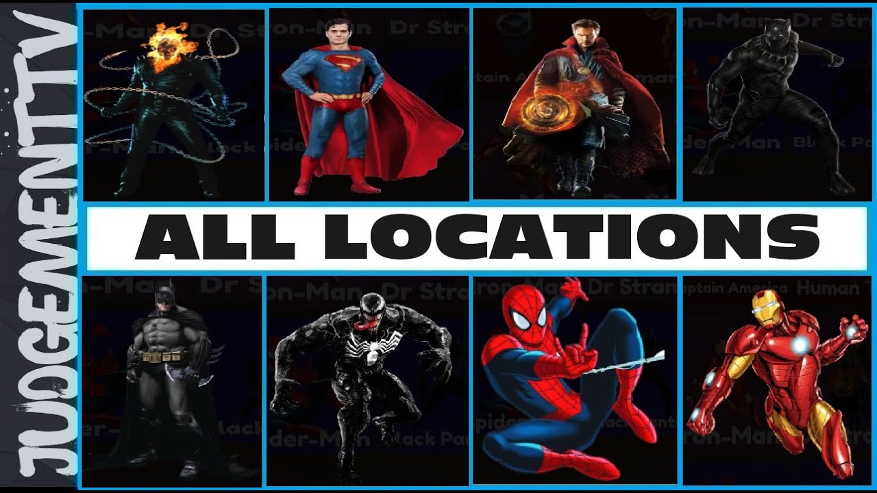 FIND THE SUPERHEROES - ALL 65 LOCATIONS ON ROBLOX - YouTube