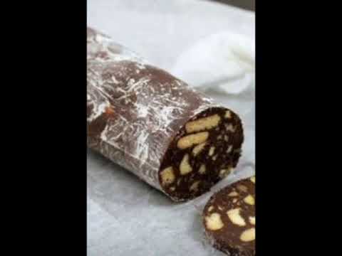 Kolbasa şirniyyati.Сладкая колбаса и шоколодная.Mozayk pasta