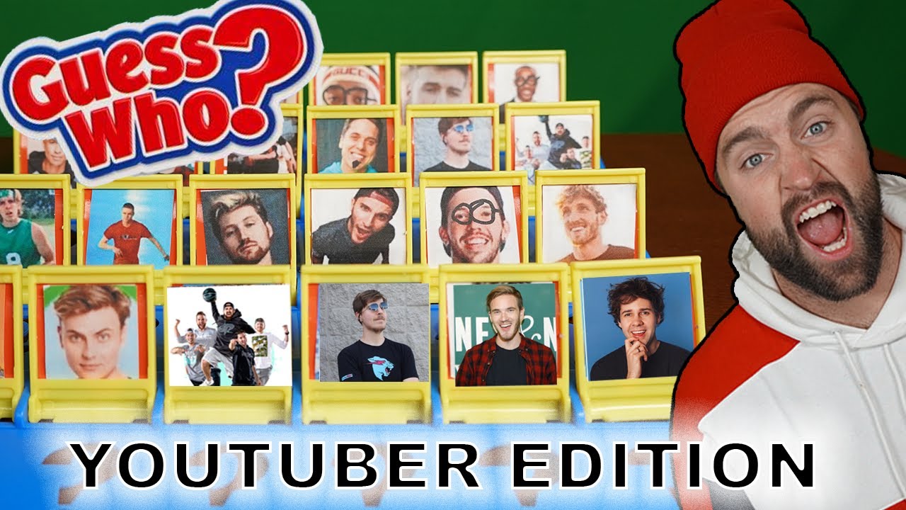 Guess Who Youtuber Edition W Your Favorite Youtubers Youtube