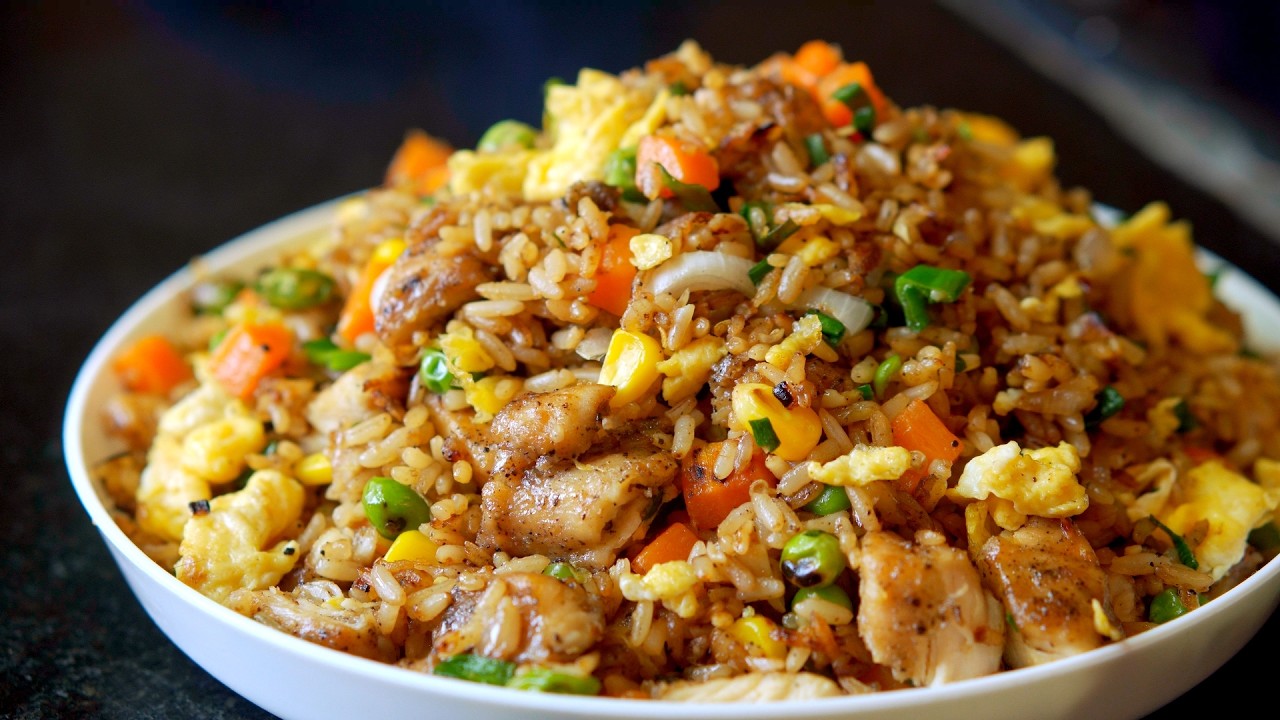 Restaurant Style Chicken Fried Rice Recipe | Mouthwatering Fried Rice ...
