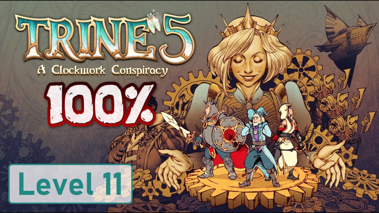 Trine 5 Walkthrough - Gemstone Caverns (Level 11) - YouTube