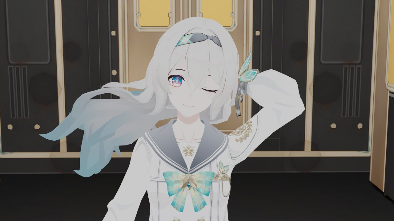 Firefly - Spring Missive Outfit (HSR) - MMD [Miniskirt] #hsr #mmd # ...