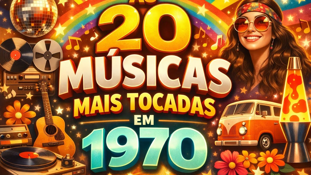 1️⃣9️⃣7️⃣0️⃣ QUAIS AS 20 MÚSICAS MAIS TOCADAS NO ANO DE 1970? - YouTube