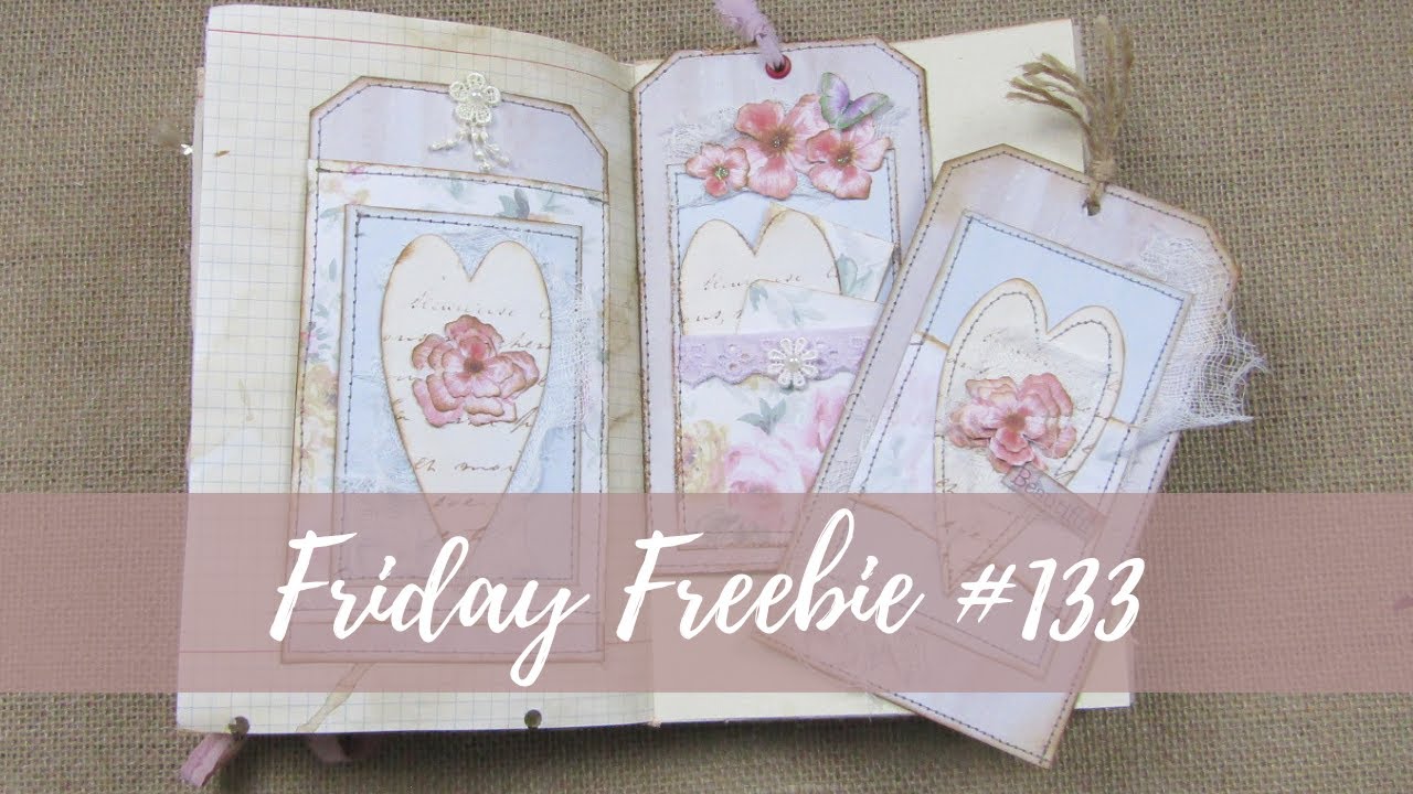 Friday Freebie #133 Pretty Pink Tag - YouTube