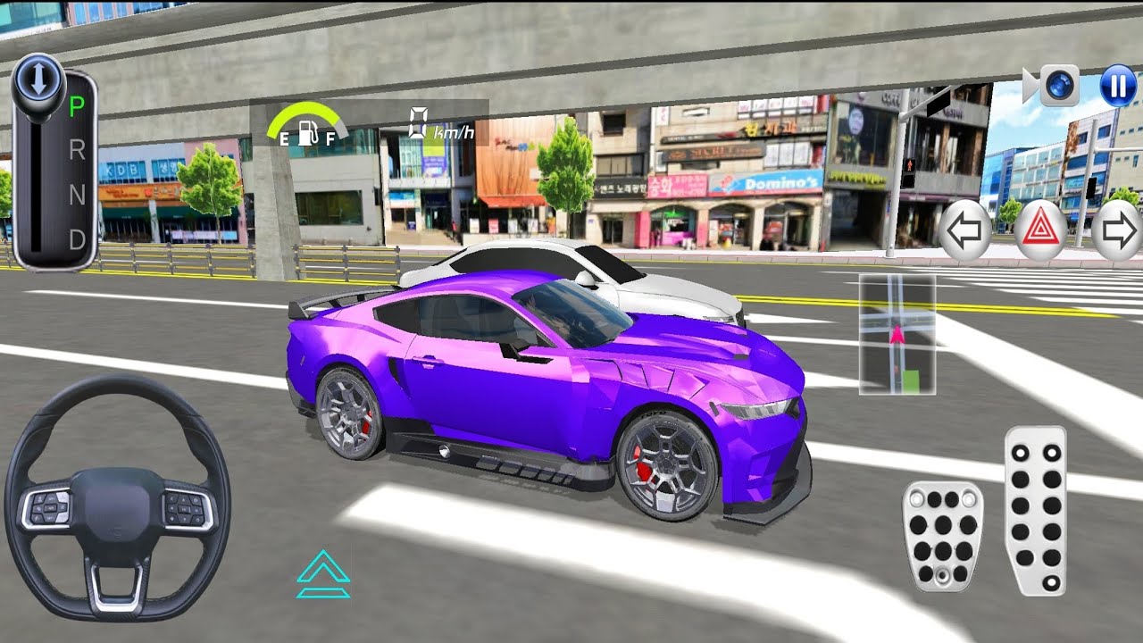 new cars in 3d driving class game - driving hellcat car high speed ...