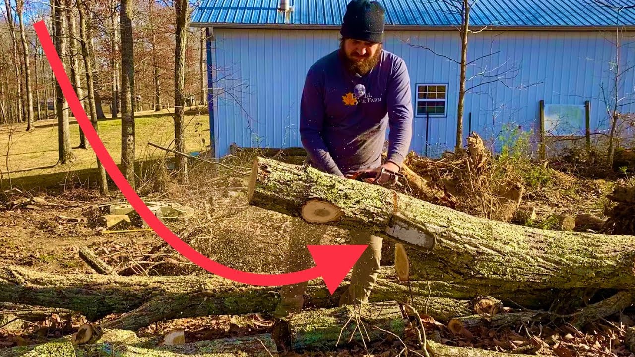 The Basics of Cutting Firewood - YouTube