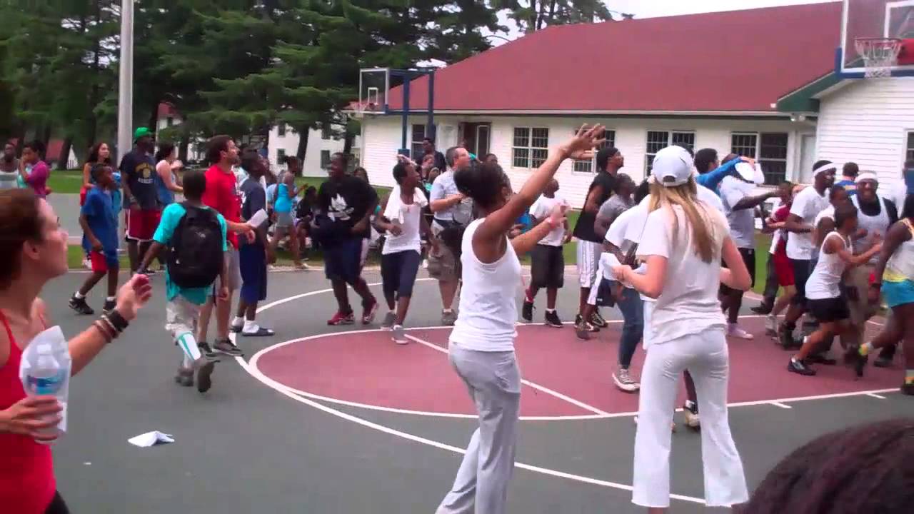 Camp POWER 2011 Apache Relay Half Court Shot - YouTube