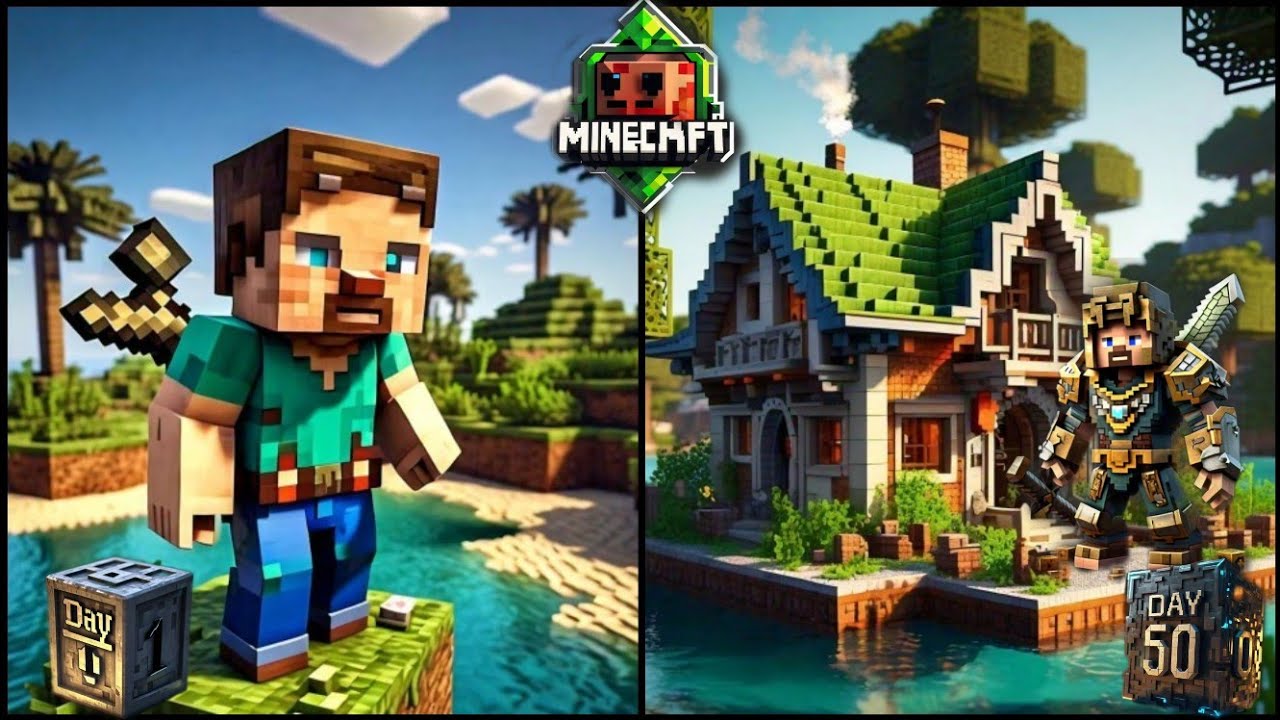 I survived 50 days in Minecraft hardcore - YouTube