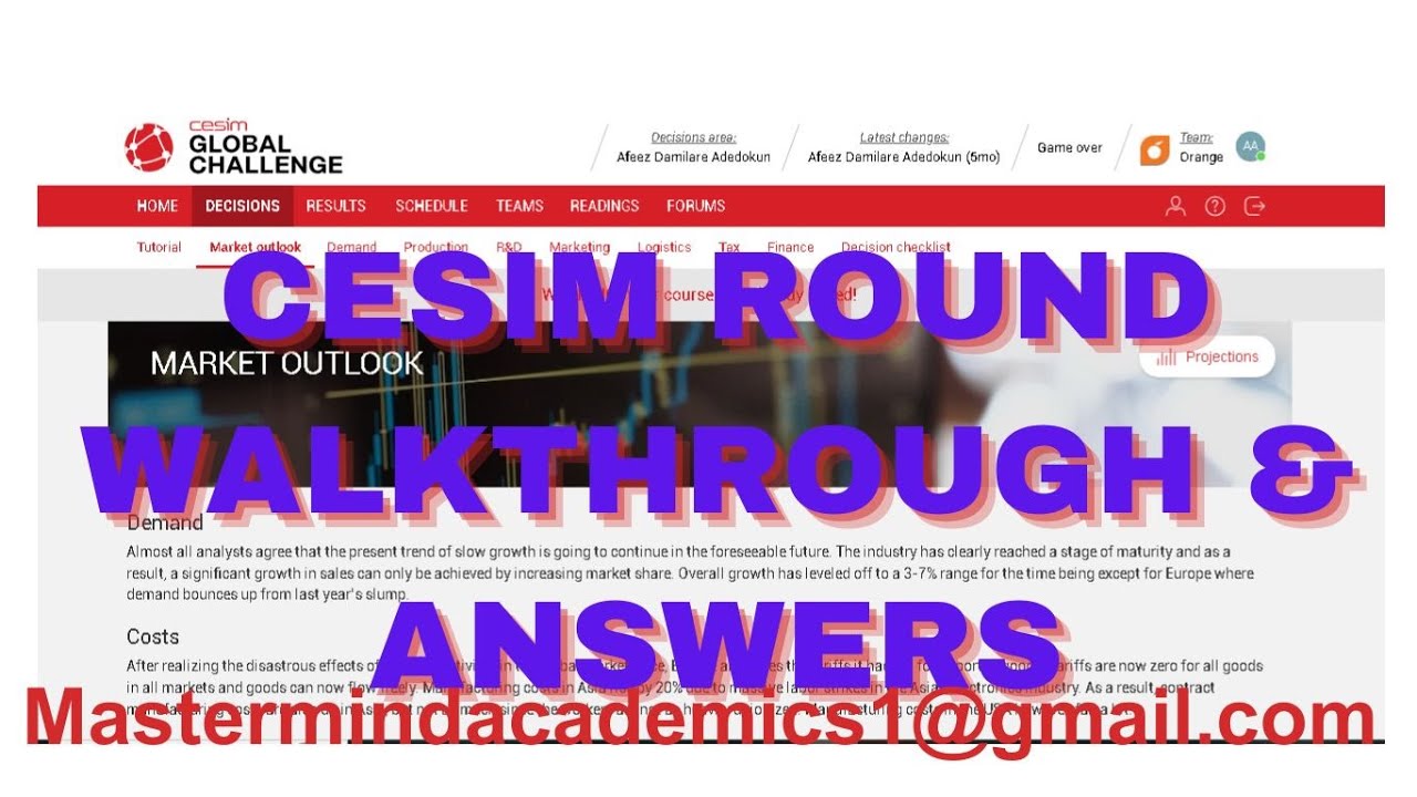 WINNING CESIM GLOBAL CHALLENGE MASTERY: Ultimate Decision-making Guide ...