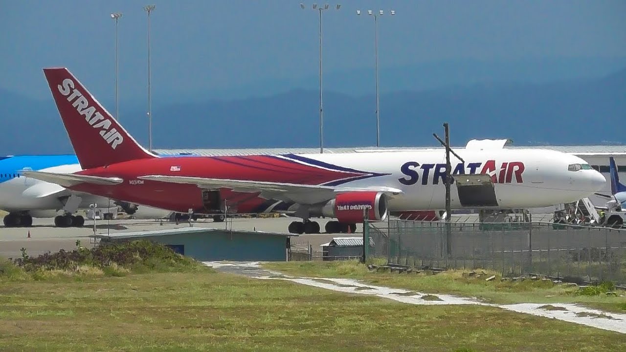 StratAir Cargo Boeing 767-300 Departing Kingston Norman Manley Int'l ...