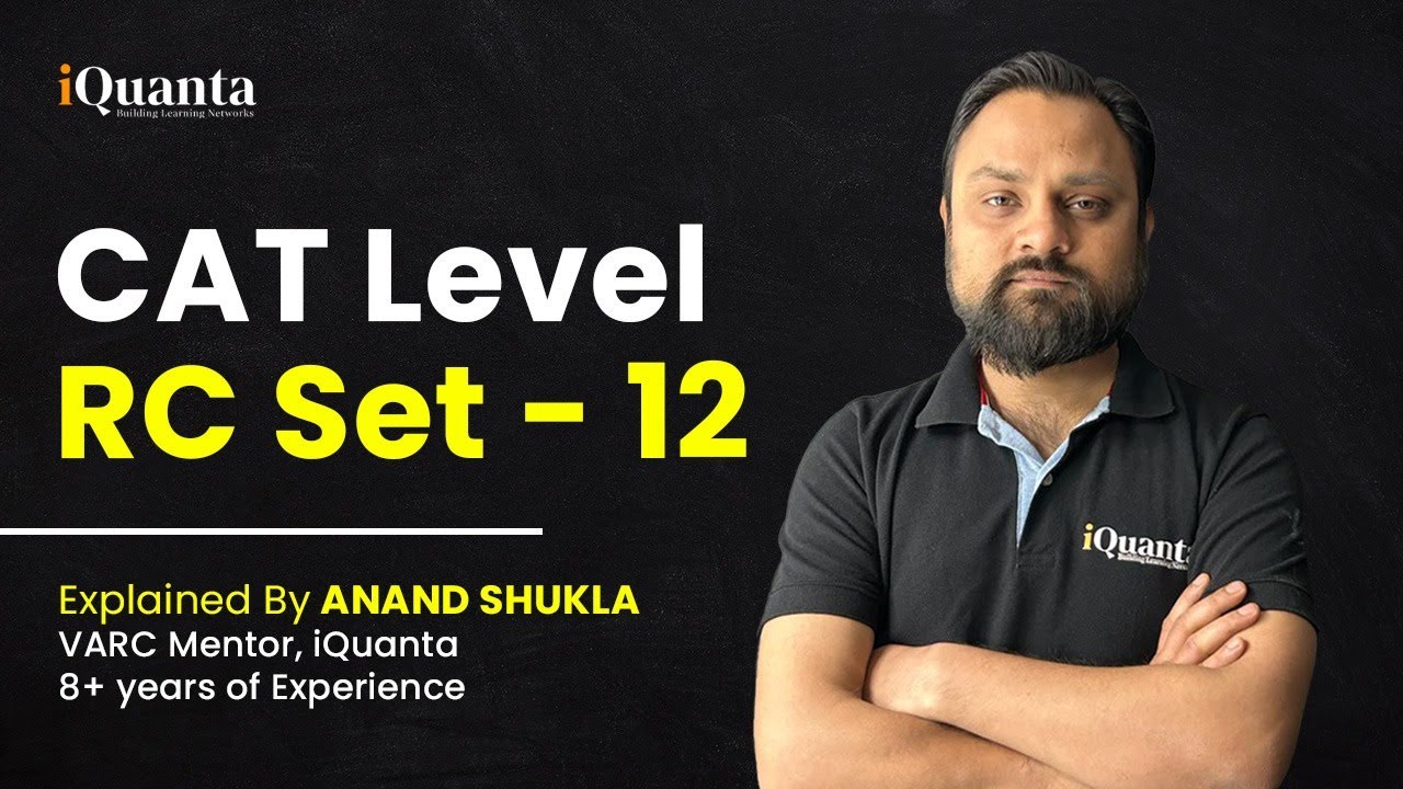 CAT Level RC Set 12 - YouTube