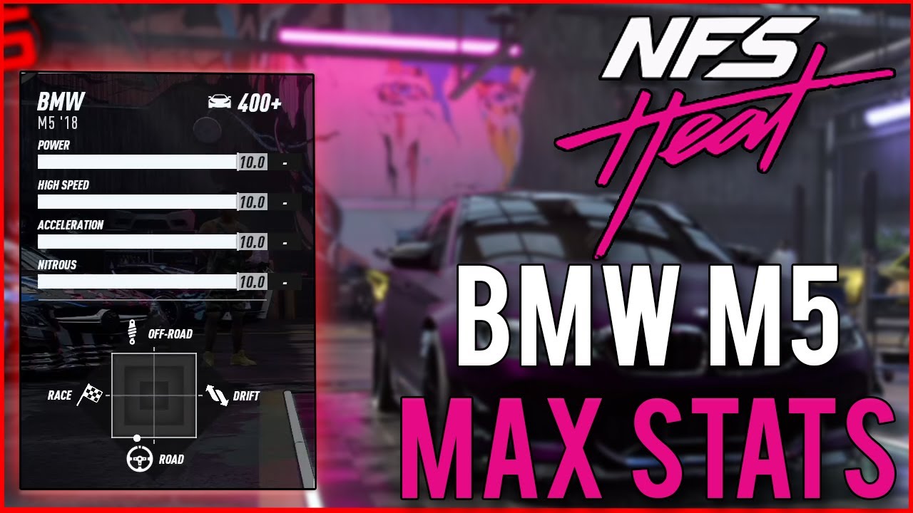 Need For Speed Heat - Max Upgrades || BMW M5 || STATS MAXED AT 10 || V6 ...