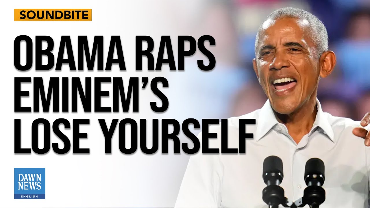 Barack Obama Raps Eminem’s "Lose Yourself" At Detroit Rally | Dawn News ...
