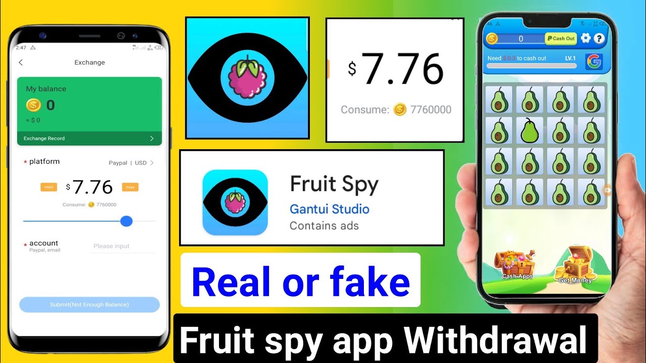Fruit Spy app real or fake | Fruit Spy appwithdrawal |Fruit Spy app ...