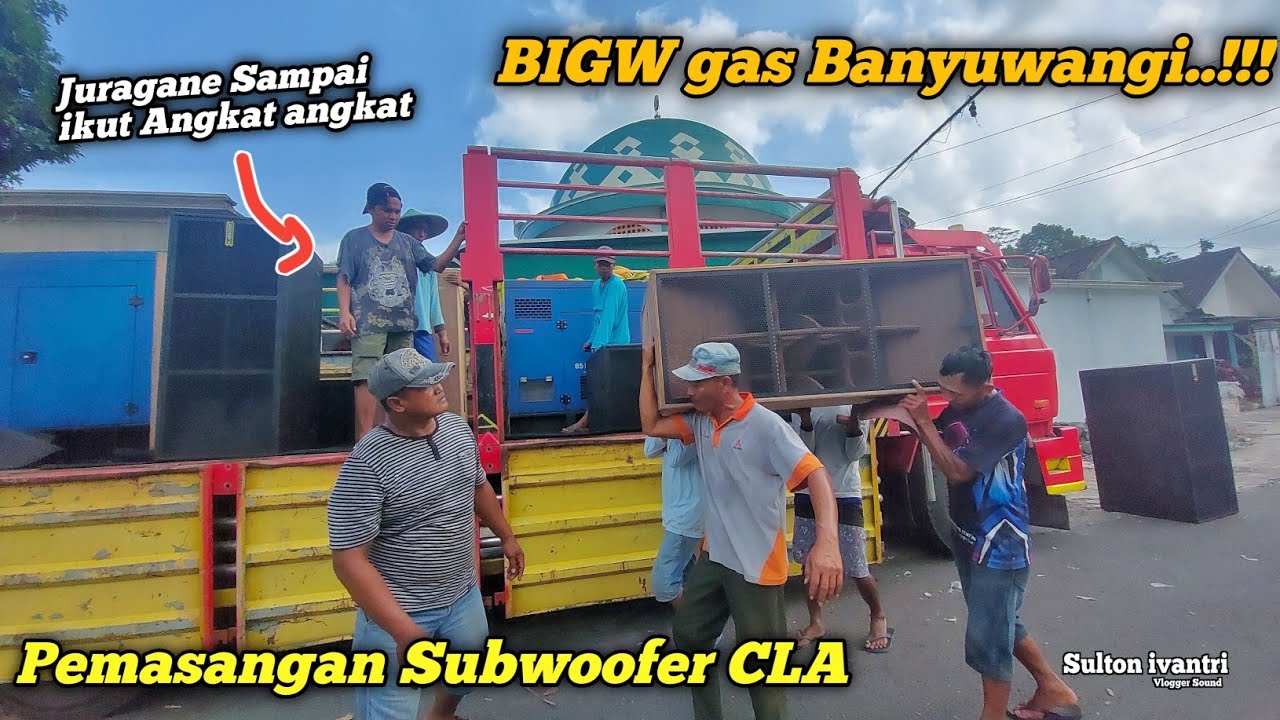 Gak Bahaya ta..?? BIGW Loading Subwoofer di Fuso..!! Feat Pemuda RPL ...