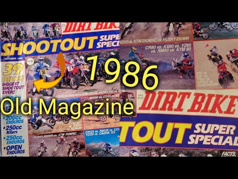 1986 Dirt Bike Magazine Shootout! 1 of the coolest magazines Ever ...