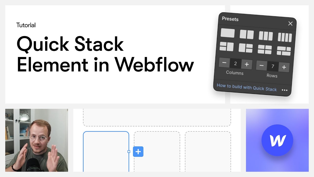 Strukturiere deine Website - schnell & einfach. Das Quick Stack Element in Webflow am Bsp. von ...