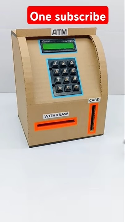 Mini ATM Machine बनाओ घर पर || How To Make Personal ATM Machine With ...