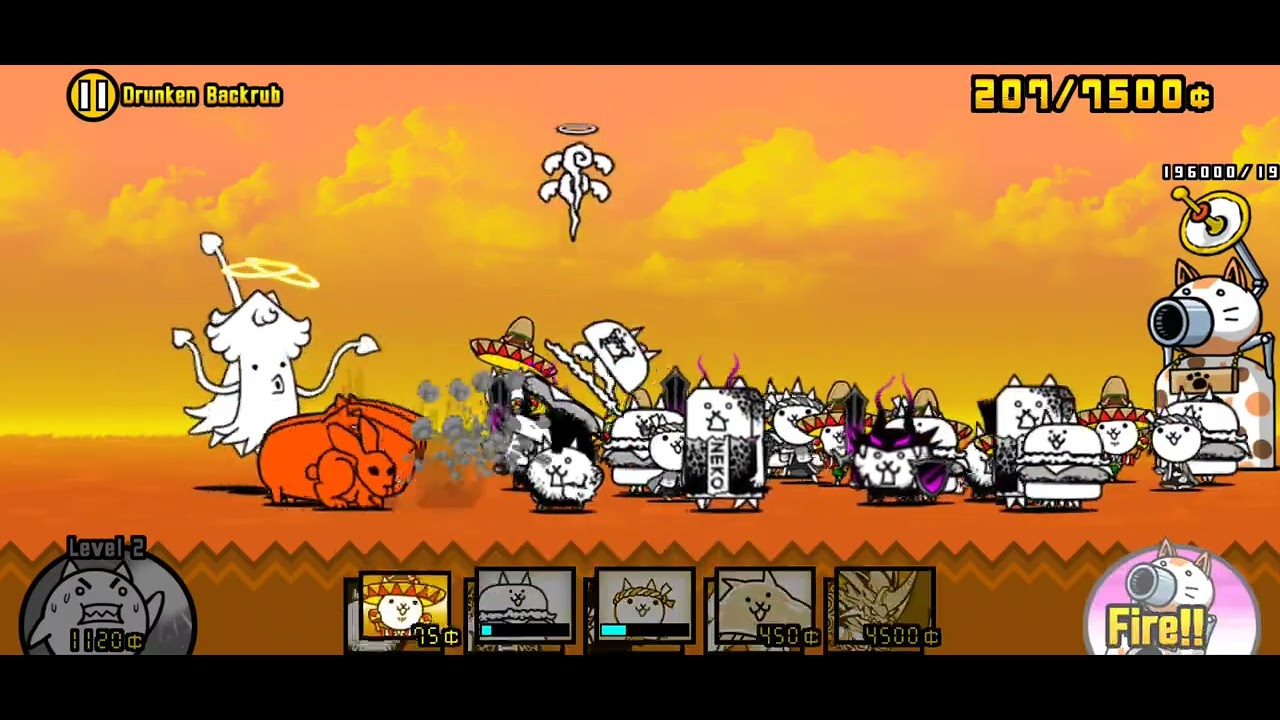Battle Cats SoL 40-3 Drunken Backrub [2 Star] - Windless Island Stage 3 ...